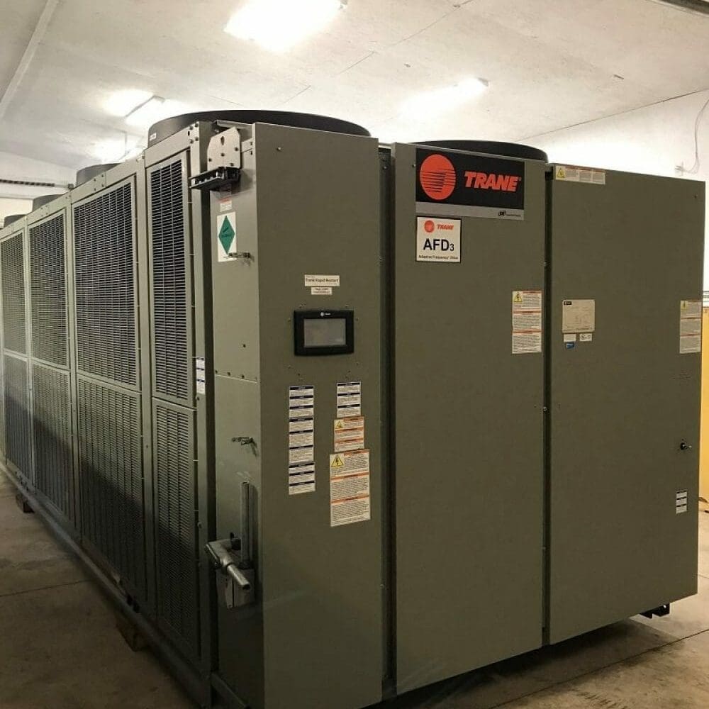 250 Ton Trane Air Cooled Chiller - LEL Critical